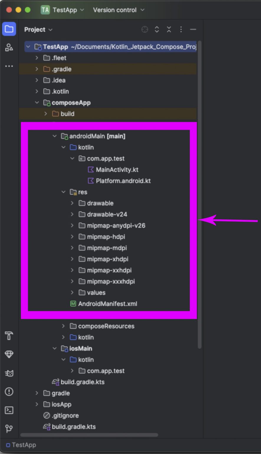 KMP Compose Multiplatform App Project File Structure Guide