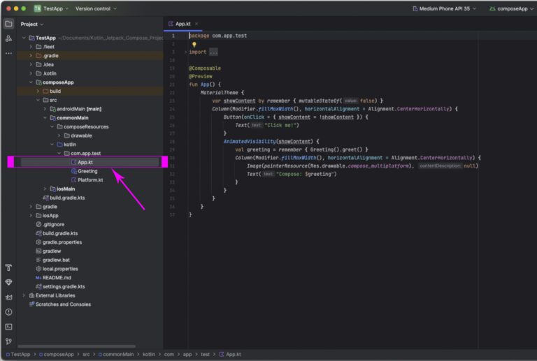 KMP Compose Multiplatform App Project File Structure Guide