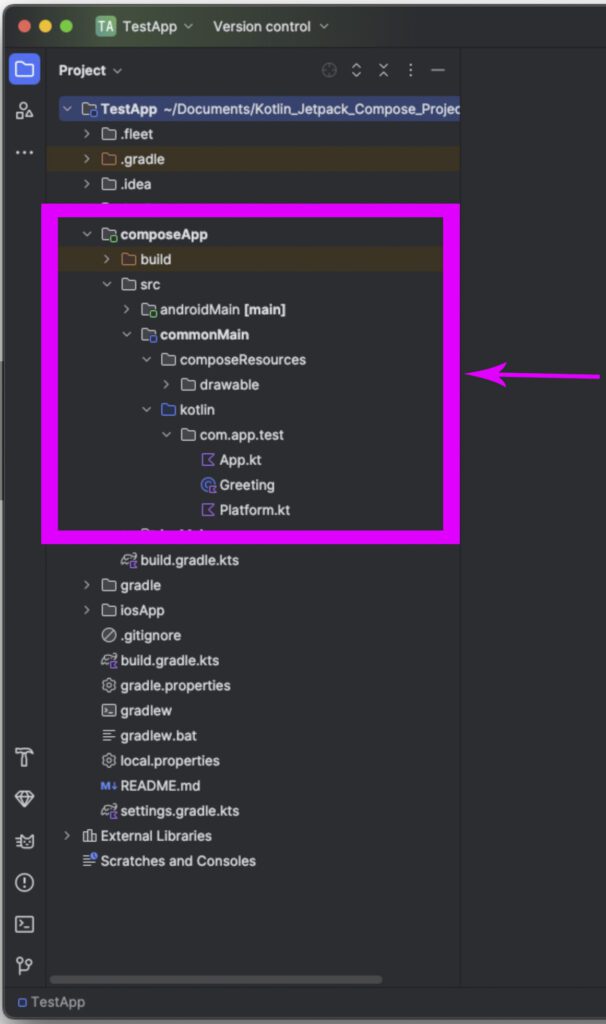 KMP Compose Multiplatform App Project File Structure Guide