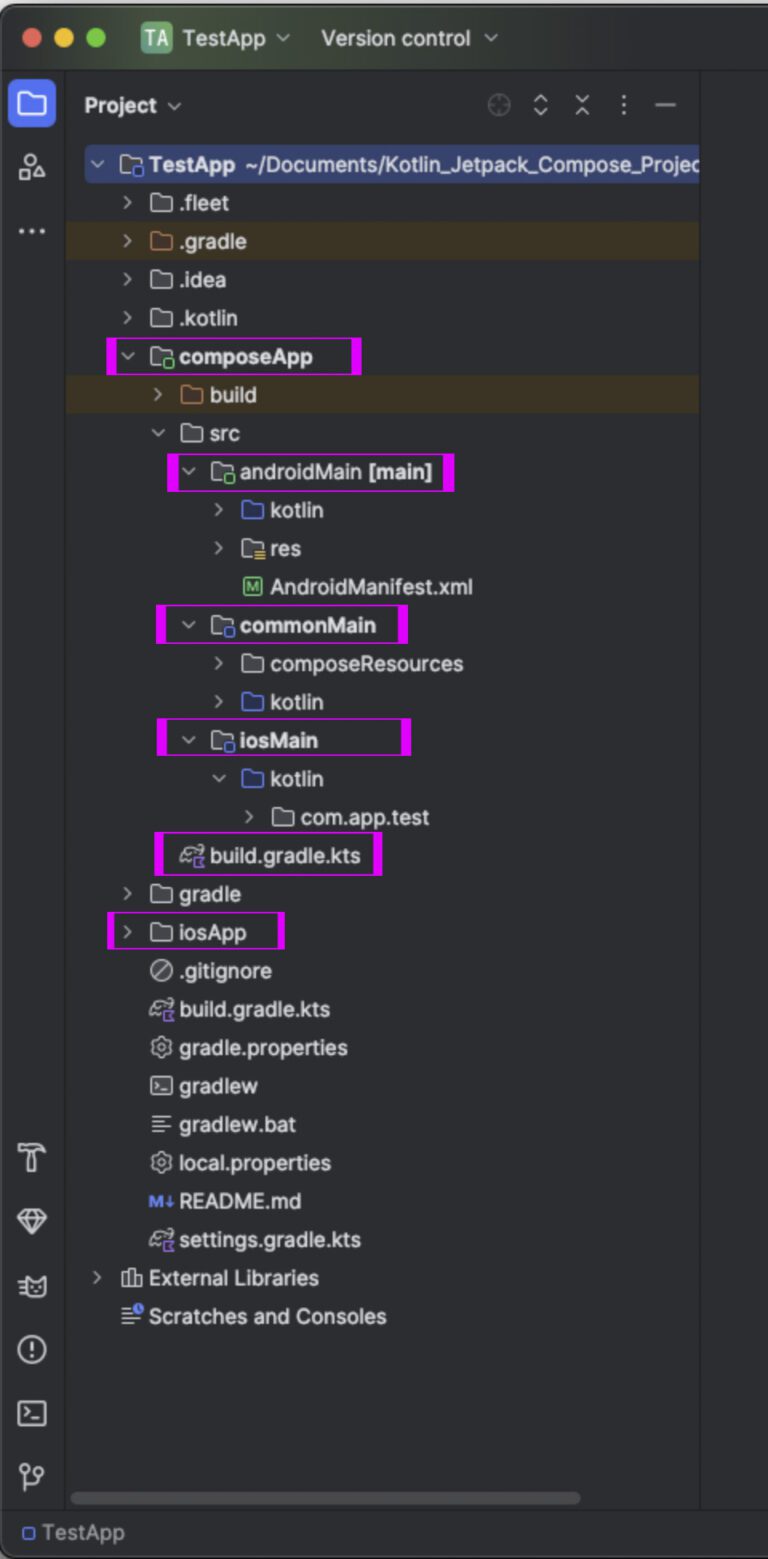 KMP Compose Multiplatform App Project File Structure Guide
