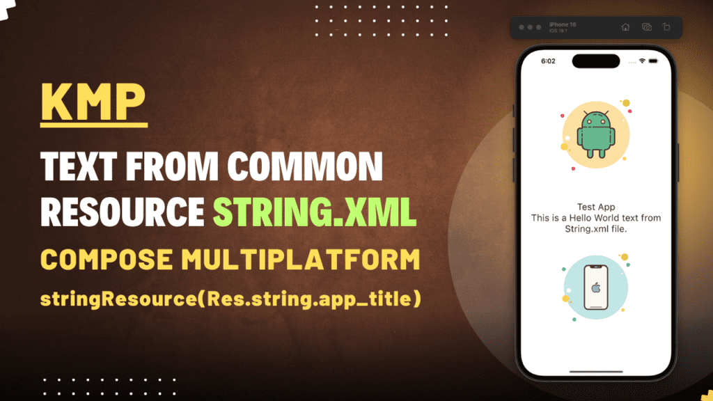 KMP Text from Common Resource String.xml in Compose Multiplatform