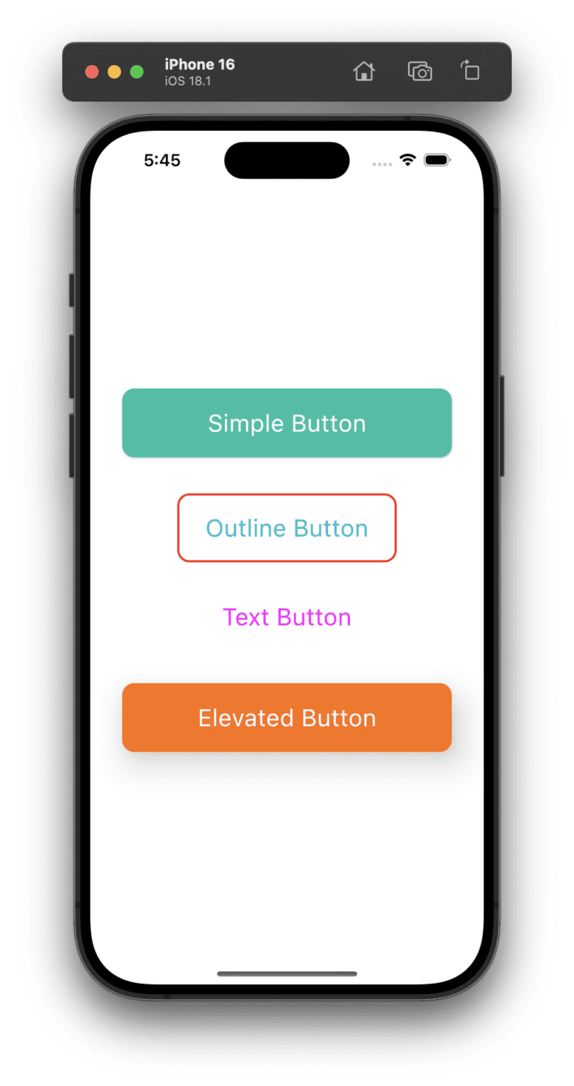 Material Buttons in Kotlin KMP Compose Multiplatform