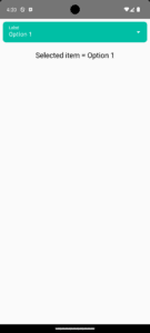 Drop Down Menu in Kotlin Compose Multiplatform (KMP, KMM)