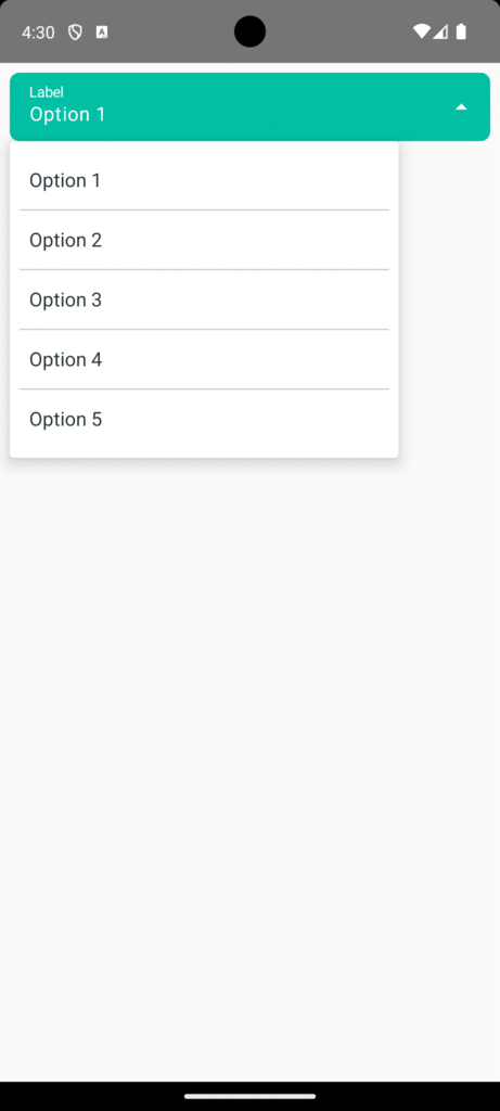 Drop Down Menu in Kotlin Compose Multiplatform (KMP, KMM)