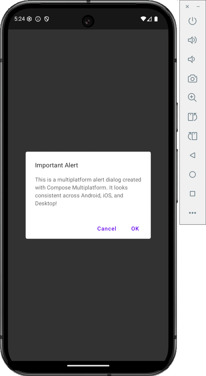 Alert Dialog in Kotlin Compose Multiplatform KMP KMM